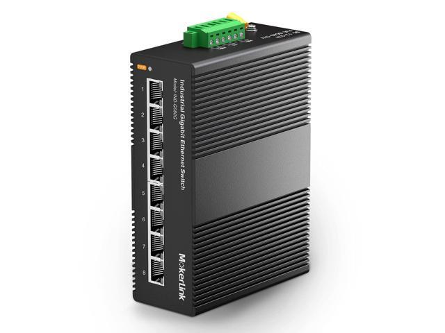Click here for MokerLink 8 Port Gigabit Industrial DIN-Rail Ether... prices