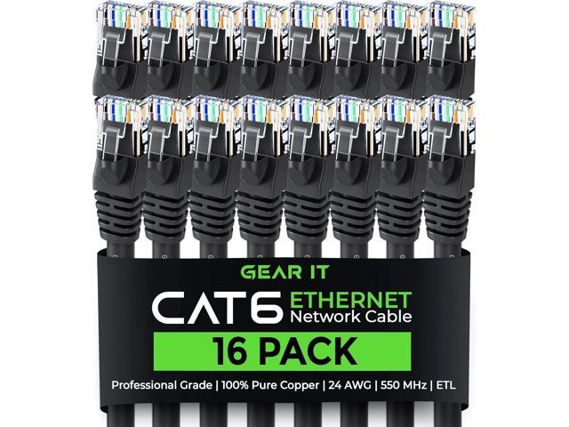Click here for GearIT Cat 6 Ethernet Cable Pack - 16-Pack 3 ft Ca... prices