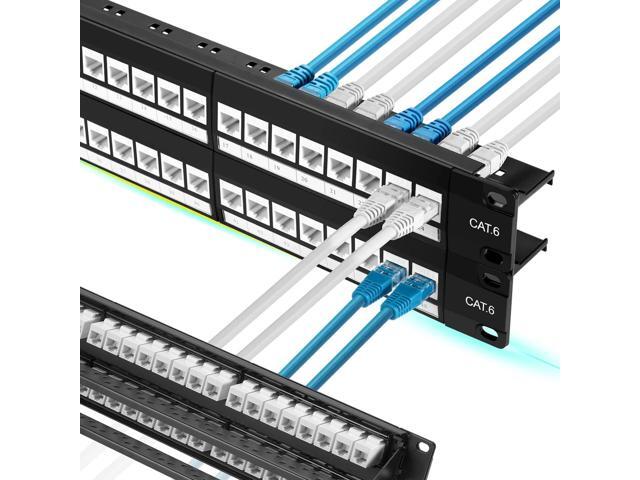 Click here for Patch Panel 48 Port Cat6 with White Inline Keyston... prices