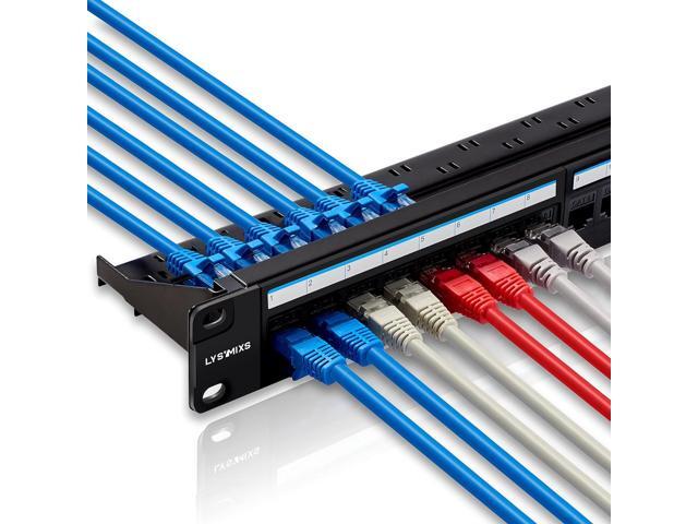 Click here for Lysymixs 24 Port RJ45 Patch Panel Cat6 Feed Throug... prices