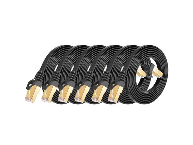 Click here for Cat 7 Ethernet Cable 3ft 6 Pack Shielded Flat Ethe... prices