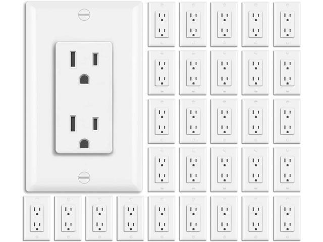 Click here for BESTTEN 30 Pack 15 Amp Decorator Receptacle Outlet... prices