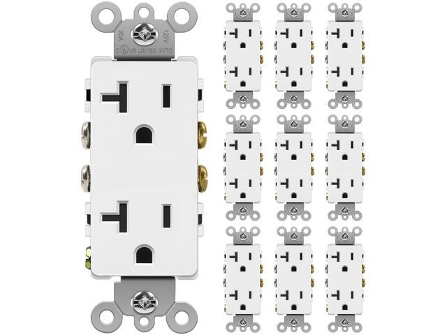 Click here for BESTTEN 10 Pack 20 Amp Decorator Wall Receptacle O... prices