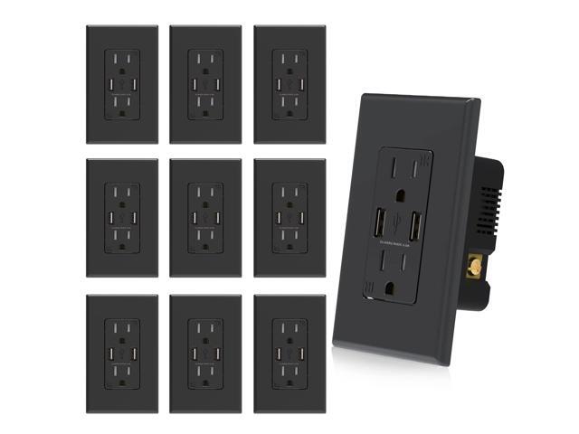 Click here for ELEGRP USB Wall Outlet Receptacle with Dual 4.0 A... prices
