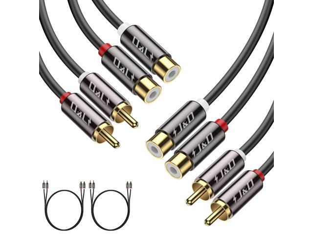 Click here for J & D 2 RCA to 2 RCA Cable  2-Pack Gold Plated Cop... prices