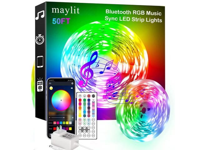Click here for maylit 50FT Bluetooth LED Strip Lights with App Co... prices