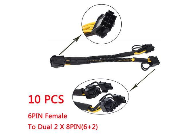 Click here for Original 10 pcs 6pin PCI Express to Dual PCIE 8 (6... prices