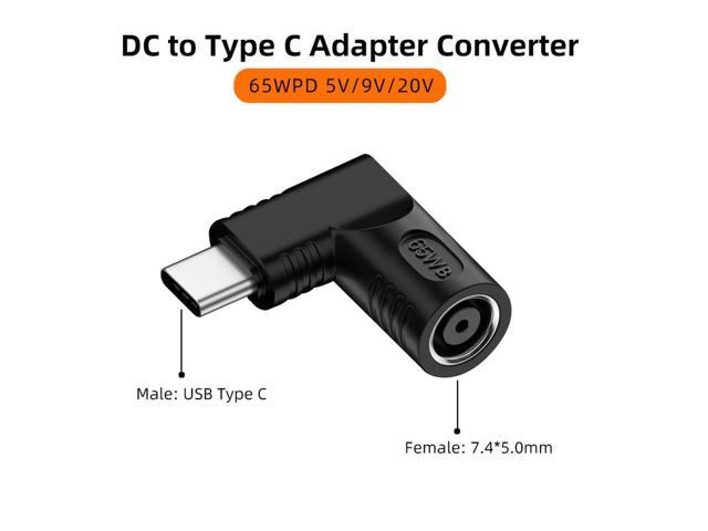 Click here for 65W PD Converter Type C to 7.4*5.0mm DC Power Char... prices