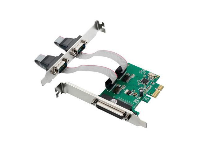 Click here for PCIe to 2 PORTS RS-232 Serial Port COM & DB25 Prin... prices