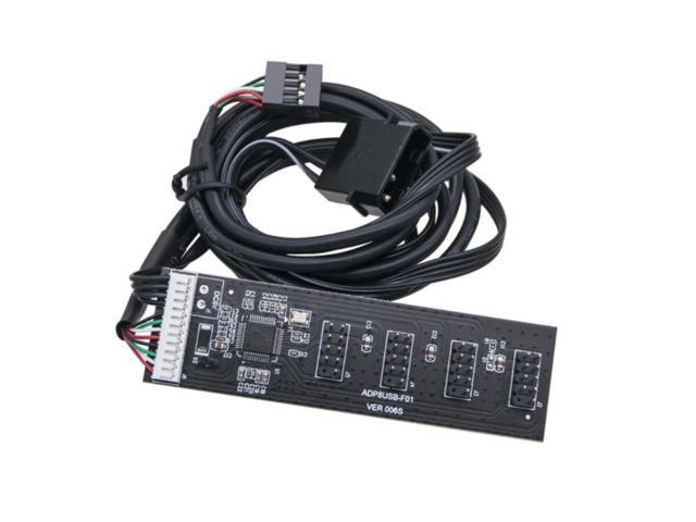 Click here for Mainboard 9Pin USB Header Male 1 to 4 Extension Ad... prices