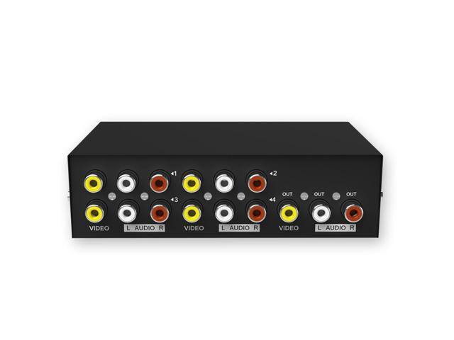 Click here for 4 Port AV Switcher RCA switch Audio Video Selector... prices