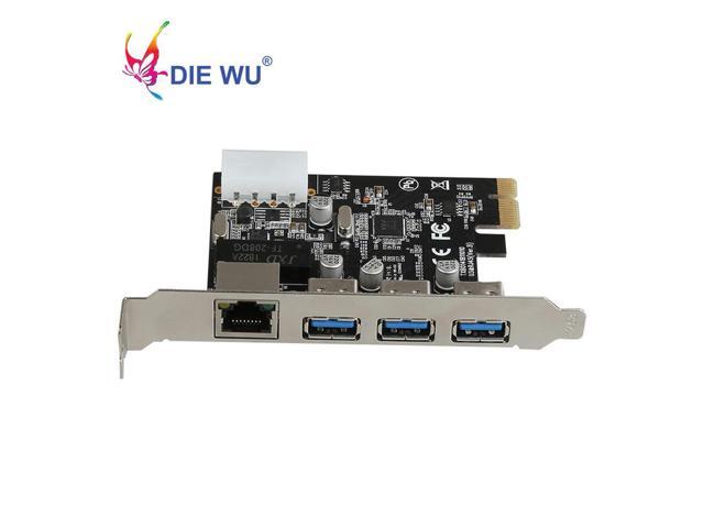 Click here for PCI Express to 3 port USB3.0 1 port RJ45 network a... prices