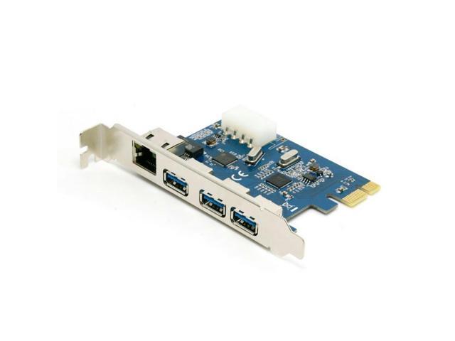 Click here for PCI-e to External 3 ports USB 3.0+ RJ45 Gigabit Et... prices