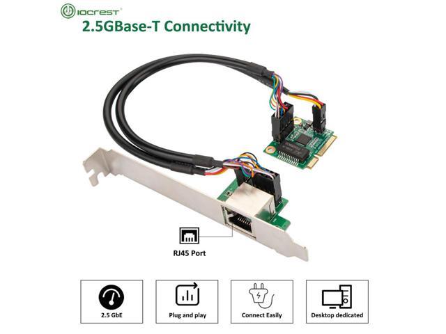 Click here for IOCREST Mini PCIe 2.5gb Ethernet Card 2.5GBase-T G... prices