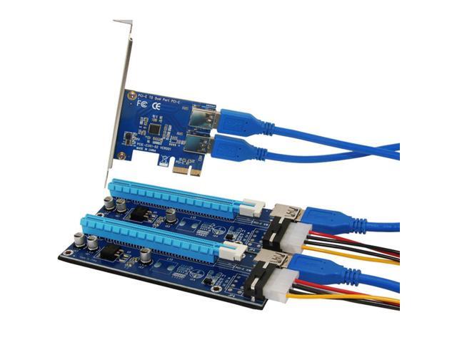 Click here for PCIe Riser Card 1 to 2 PCI-E 1X to PCI-E 16X Slot... prices