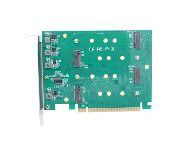Click here for PCIE 3.0 X16 To 4 NVME M.2 M KEY Bifurcation PCIe... prices