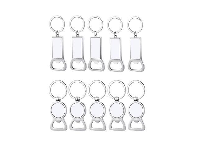 Click here for 10 Pcs Sublimation Blank Keychains Sublimation Met... prices