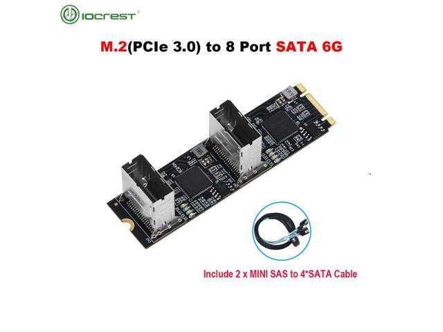 Click here for IOCREST M.2 PCIe3.0 to 8 Ports SATA 6G Multiplier... prices