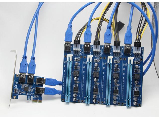 Click here for PCI-e Express 1X To 4 Port PCIE 16X Multiplier HUB... prices