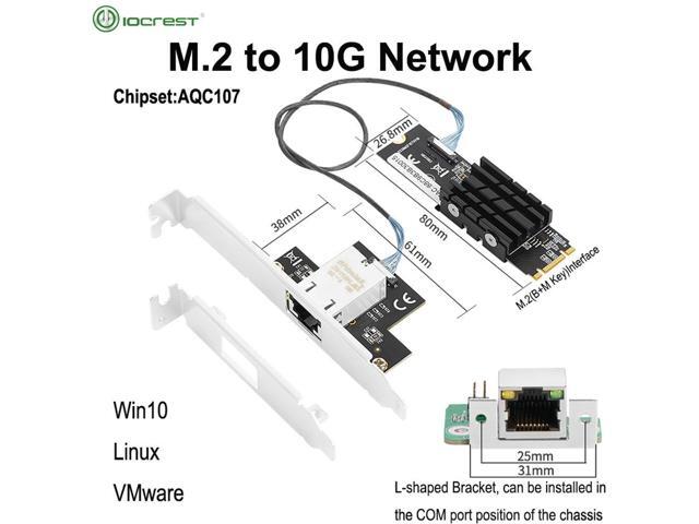 Click here for IOCREST M.2 to Single Port 10 Gbase Ethernet Gigab... prices