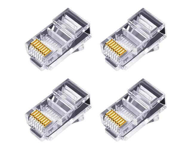 Click here for 100Pcs RJ45 Connector 6U Gold Plated Pass Through... prices