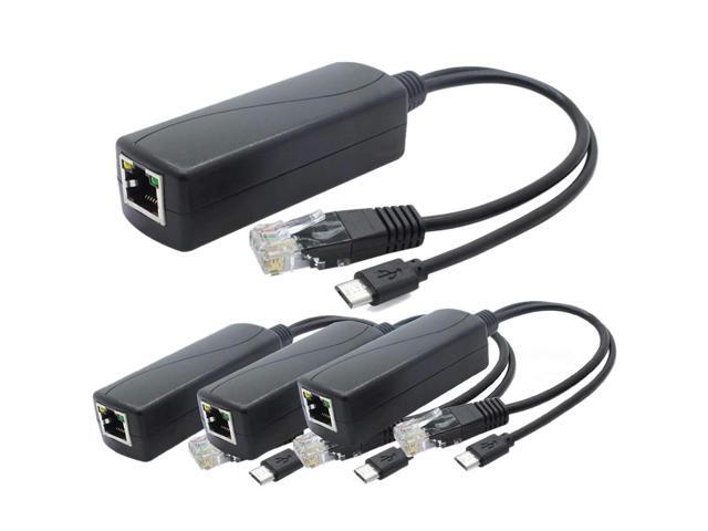 Click here for 4-Pack 5V PoE Splitter  48V to 5V 2.4A Adapter wit... prices