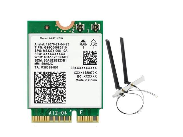 Click here for For AX411 Card+2X8DB Antenna 6E Cnvio2 BT 5.3 Tri-... prices