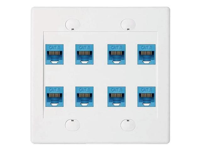 Click here for Ruths sister Ethernet Wall Plate 8 Port - Double G... prices