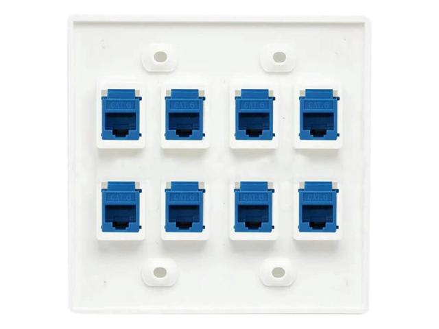 Click here for Ruths sister 3X Ethernet Wall Plate 8 Port - Doubl... prices