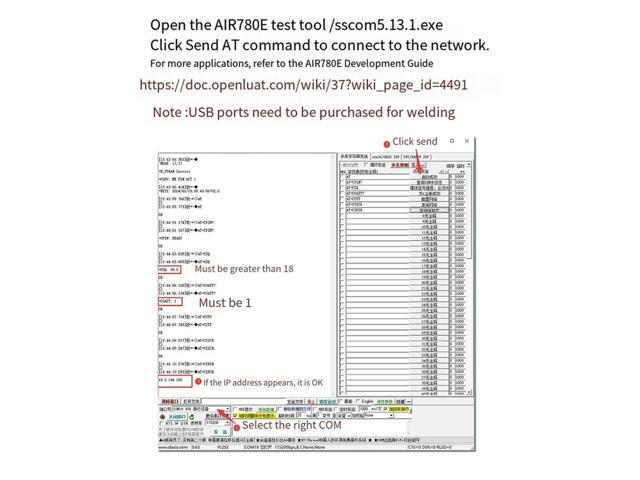 Click here for Full Netcom Module Luat Air780E 4G Module USB Inte... prices