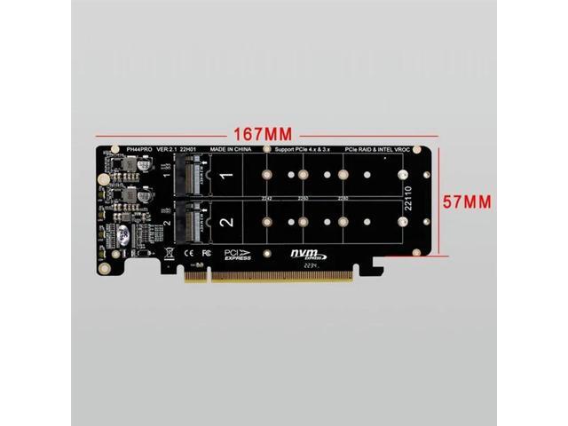 Click here for PCIE 4.0 Dual-Disk PCIeX16 to M.2 M-Key NVME SSD E... prices