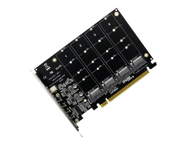 Click here for 4 Port M.2 NVMe SSD To PCIE X16M Key Hard Drive Co... prices