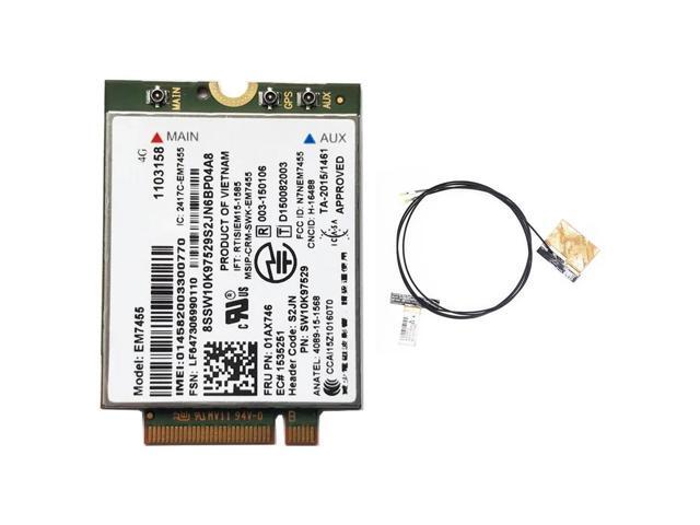 Click here for EM7455 01AX746 LTE 3G 4G Card+Antenna for X1 Carbo... prices