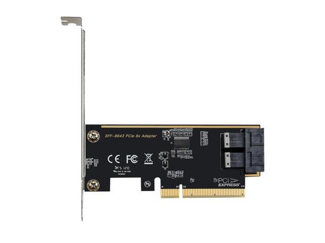Click here for PCIE 8X to 2 Ports U.2 Adapter Card SFF8643 Dual N... prices
