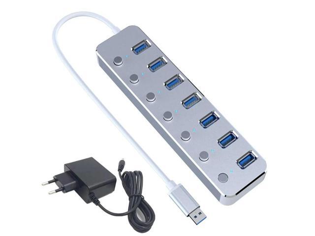 Click here for USB 3.0 Power Adapter 7 Ports Aluminum Alloy Split... prices