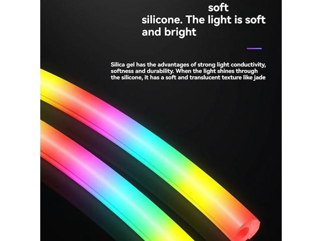 Click here for 2Pcs Silicone Tube Sleeve 5V 3PIN ARGB Luminous Sl... prices