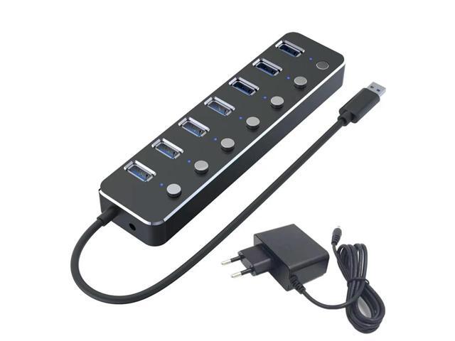 Click here for USB 3.0 Power Adapter 7 Ports Aluminum Alloy Split... prices