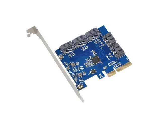 Click here for PCI-E Riser Card PCIE 3.0-4X to 5 SATA Expansion C... prices