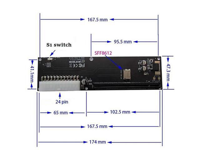 Click here for For Oculink SFF-8612 SFF-8611 Adapter Card PCI-E 1... prices