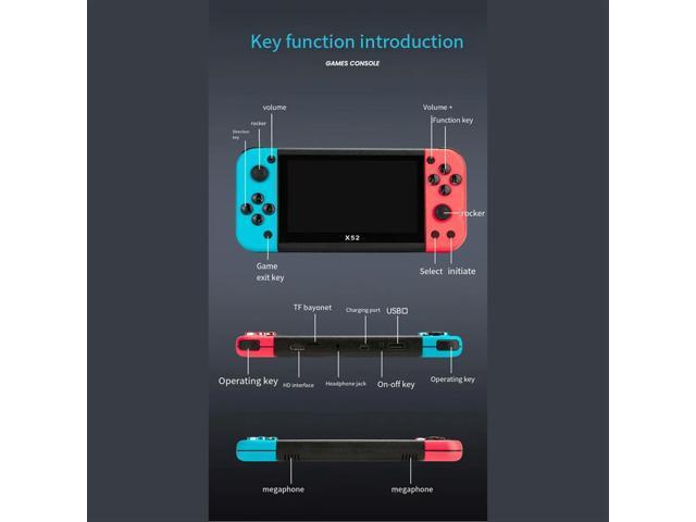 Click here for X52 Handheld Game Console HD 5.1 Inch Portable Ret... prices