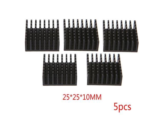 Click here for 5Pcs 25*25*10mm Aluminum Heatsink Block Computer C... prices