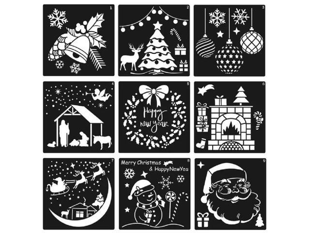 Click here for 12 Pcs Christmas Stencils Template Reusable Plasti... prices
