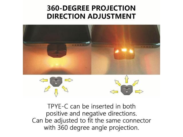 Click here for Set Of 2 Type C Adapters USB LED Light Auto Bright... prices
