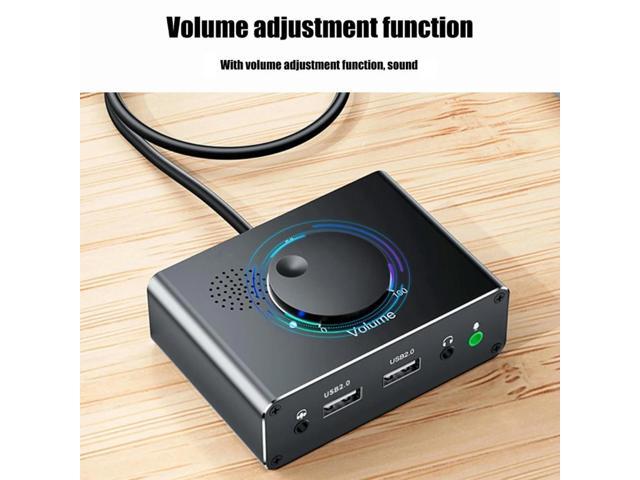 Click here for External Sound Card USB Adapter with Volumes Adjus... prices