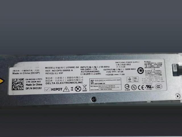 Click here for For H318J D500E-S0 A500E-S0 60FPK R410 Server Powe... prices