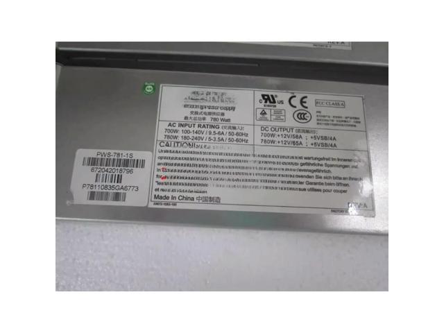 Click here for For PWS-781-1S 780W Server Redundant Power Supply prices