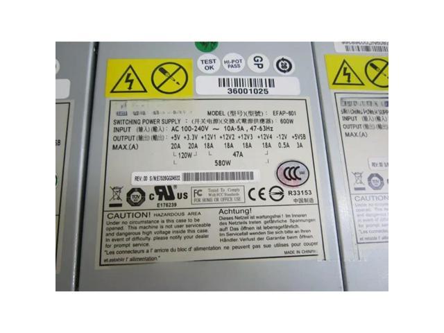 Click here for For R510G6 power supply EFAP-601 600w 36001025 1pc... prices