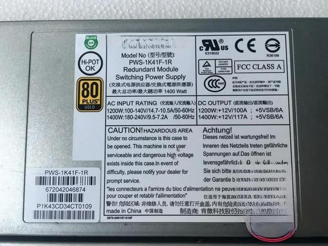 Click here for For RH2488 V2 server power supply PWS-1K41F-1R 140... prices