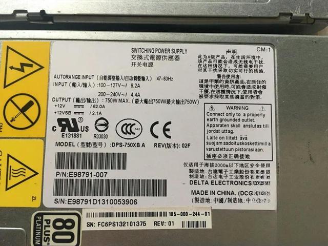 Click here for For DPS-750XB A power supply E98791-007 750W prices