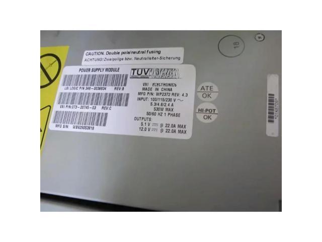 Click here for For power supply WP2372 348-0036834 530W 073-20745... prices